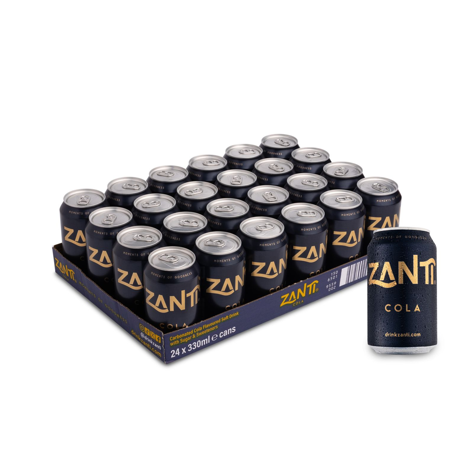 Canned ZANTI Cola - 24 x 330ml - Drink Zanti